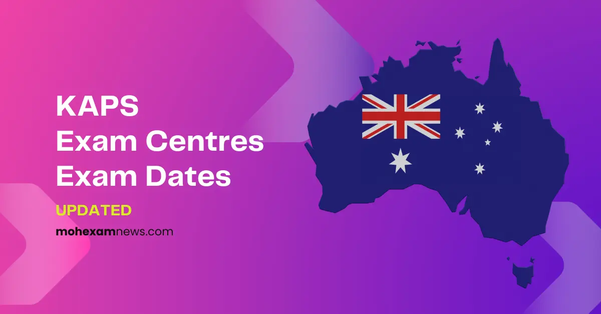KAPS Exam Centres Exam Dates In 2024