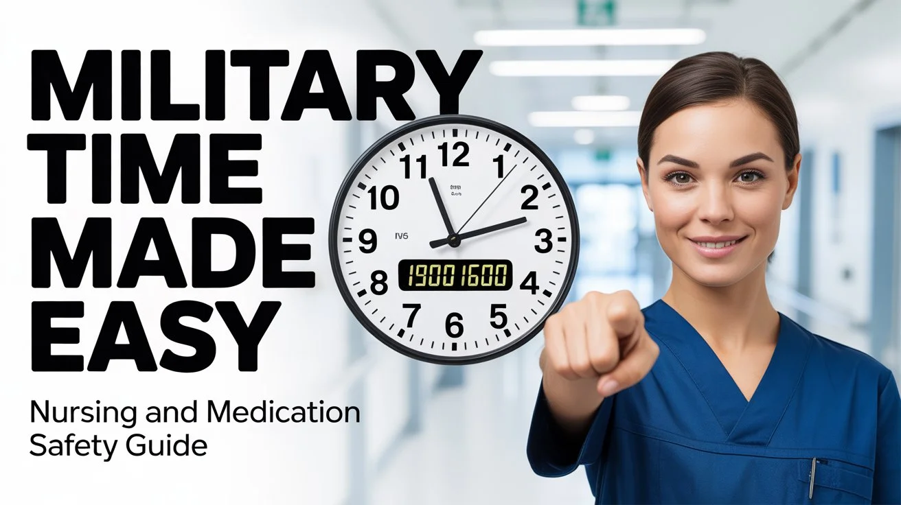 Military Time For Nursing And Medical Professionals